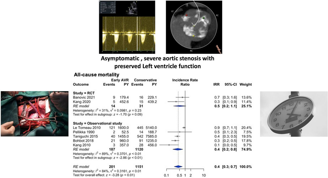 Systematic review and meta-analysis of early aortic valve replacement ...