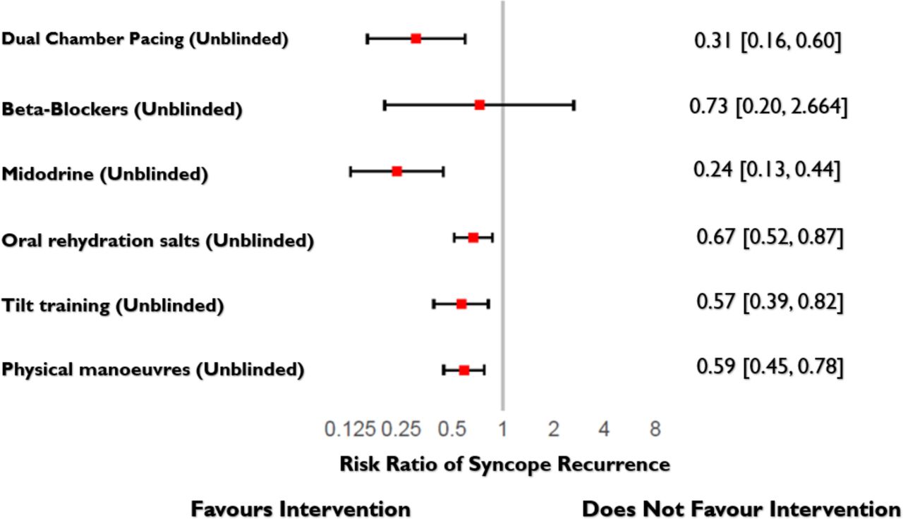 Therapeutic options for neurocardiogenic syncope: a meta-analysis of ...